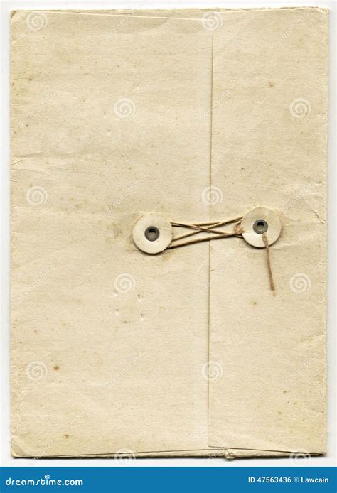 Antique Folder With String Closure Stock Photo Image Of Grunge Beige