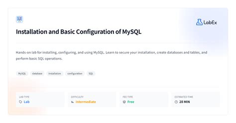 Mysql Installation Configuration And Basic Operations Lab Labex