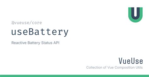 Usebattery Vueuse