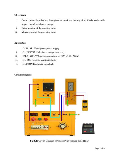Underover Voltage Time Relay Pdf