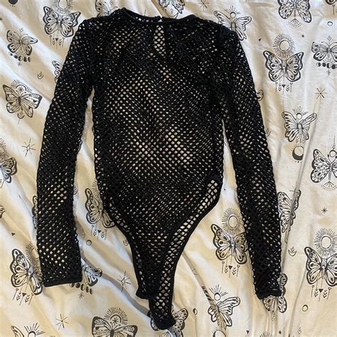 Thick Fishnet Body Suit Details Fishnet Body Suit Depop