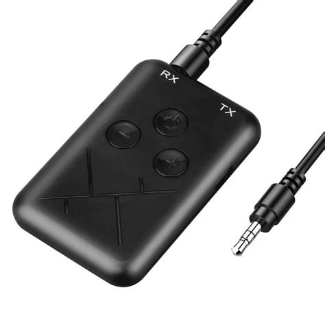 Bluetooth Adapter 2 In 1 Stereo 3 5mm Audio Music Wireless Transmitter Receiver Adapter For Car