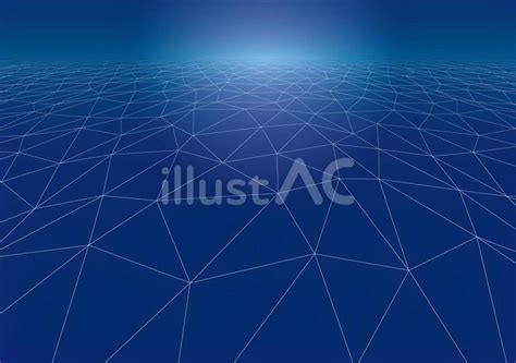 Free Vectors Triangulated Surface Extending Towards The Horizon