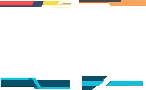 Footer For Letterhead Abstract Geometric Background Can Used For