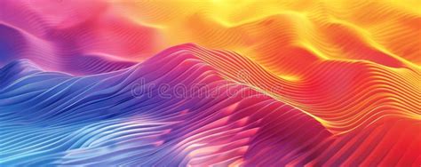 A Striking Rainbow Gradient Wave Background With Bold Flowing Lines And A Seamless Transition