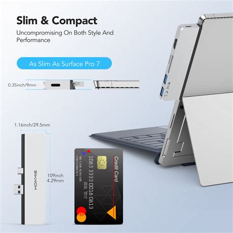 Surface Pro Usb C Hub Hommie In Type C Hub Adapter Dock Station For Surface Pro Usb A