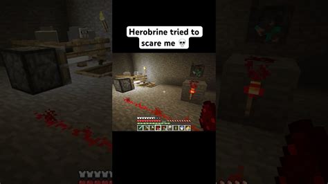 Herobrine Tries To Scare Me Minecraft Minecraftmemes Minecrafthumor Memes Shorts Funny