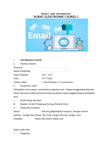 Contoh Format Modul Ajar Pdf