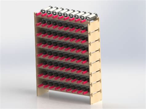 Wine Rack Cnc Router Files For Wood Digital Download Instant Download Etsy