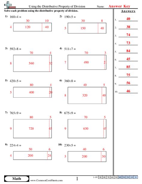 Divide Using Distributive Property Worksheets Printable Online Worksheets Library