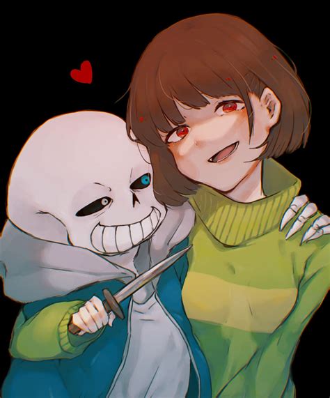 Chara And Sans Undertale Drawn By Takekinoko Danbooru