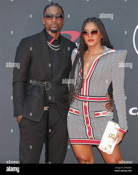 L R Lanny Smith And Bianca Winslow Arrives At The 2023 Espy Awards