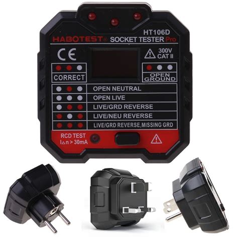 Ht106 Electric Socket Tester Neutral Live Earth Wi Grandado