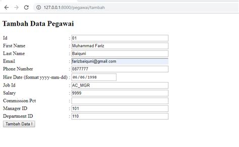 Teknologi Informasi Cara Menampilkan Dan Menambah Data Database Di Laravel
