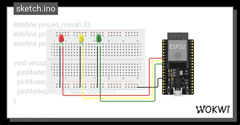 Tugas 1 Lampu Lalu Lintas Wokwi Esp32 Stm32 Arduino Simulator