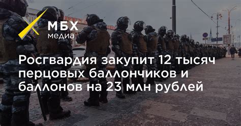 Росгвардия закупит 12 тысяч перцовых баллончиков и баллонов на 23 млн рублей МБХ медиа
