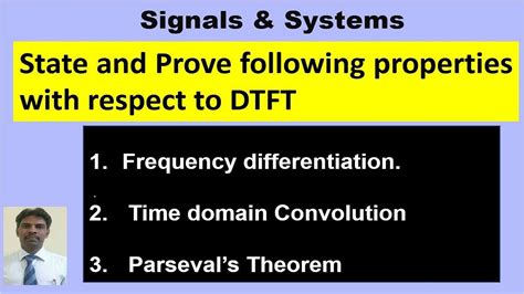 DTFT Properties YouTube