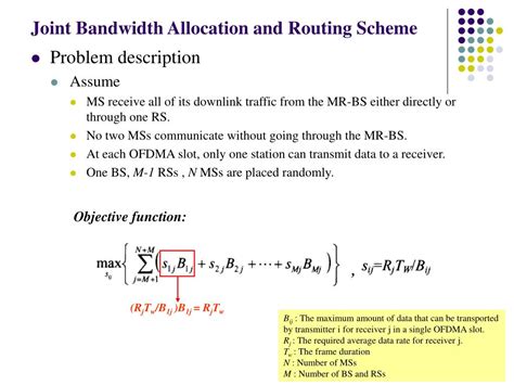 Ppt A Joint Bandwidth Allocation And Routing Scheme For The Ieee 802