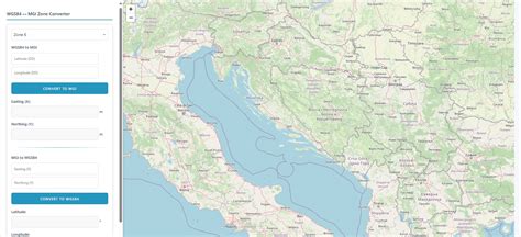 Geographic Coordinate Conversion Tools Wgs84 ↔ Mgi Map Converter Geographytech