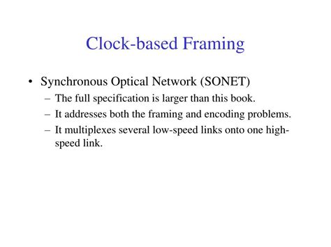PPT Outline Encoding Framing Error Detection Reliable Transmission