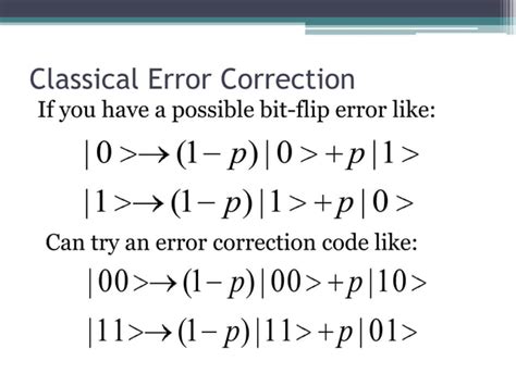 Quantum Error Correction Pptx
