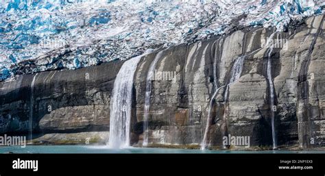 Glacier Waterfall In Saint Elias National Park And Reserve Wrangell