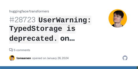 Userwarning Typedstorage Is Deprecated On Loading Pytorch Model Bin Files From Disk