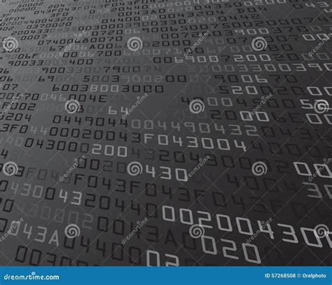 Vector Illustration Of Security Background With HEX Code Stock Vector Illustration Of Cyber