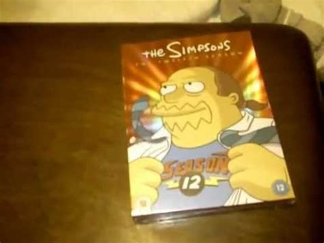 The Simpsons Season 12 Dvd Unwrapping Youtube