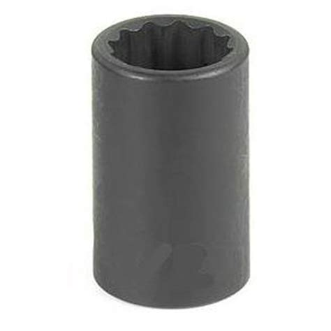 38 Drive X 12mm 12 Point Standard Impact Socket By Grey Pneumatic