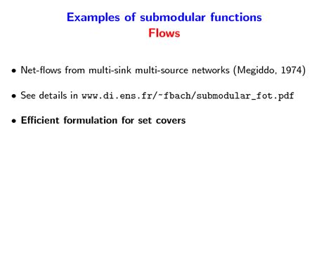 Learning With Submodular Functions Francis Bach Mlss 2012 Kyoto Slides