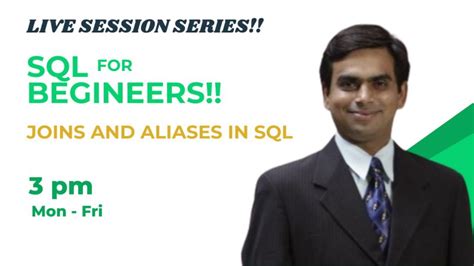 Join Our Live Session On Sql For Beginners Saurabh Moharikar Posted