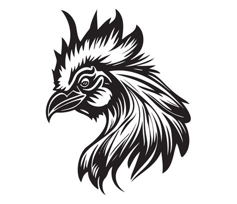 Chicken Cock Rooster Chickens Roosters Farm Animal Illustration