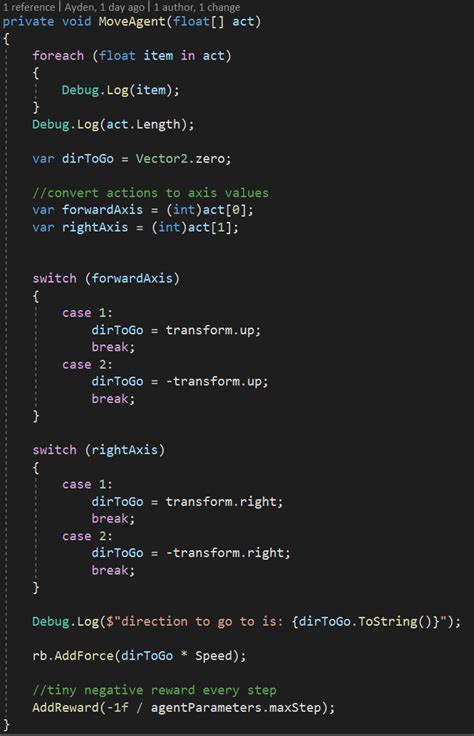 Moving An Agent In 2d · Issue 3057 · Unity Technologiesml Agents · Github