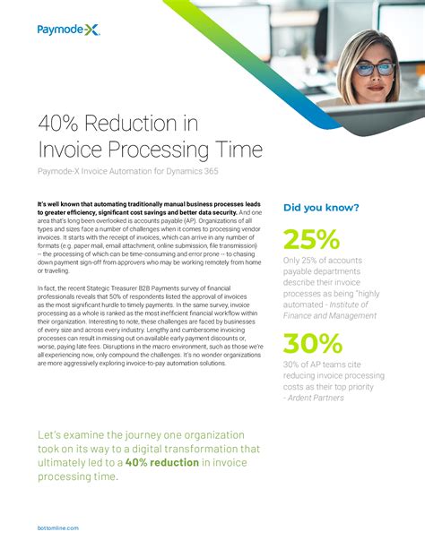Reduction In Invoice Processing Time Paymode X Invoice