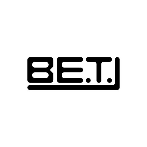 Bet Letter Logo Creative Design With Vector Graphic Bet Simple And