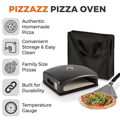 Tower T978517 Pizzazz Pizza Oven With Paddle And Carry Bag