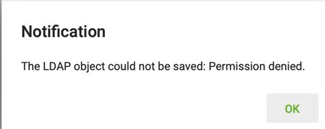 Custom Attribute The Ldap Object Could Not Be Saved Permission Denied