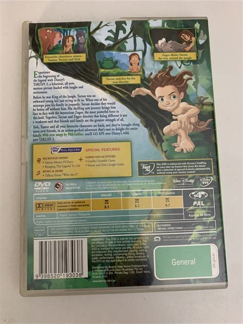 Tarzan 2 Dvd 2005 George Carlin Phil Collins Disney Animated Film