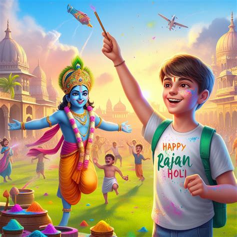 Krishna Holi 3d Images Ai Photo Generator Bing Image Creator