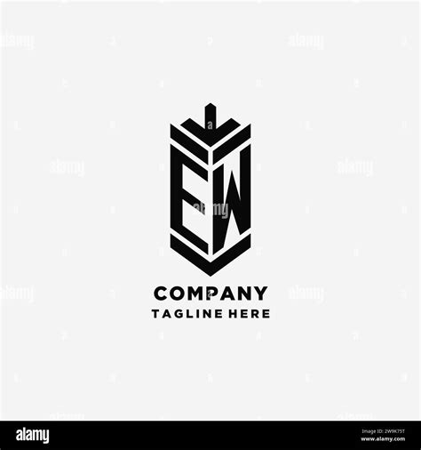 Initials Ew Shield Logo Design Creative Monogram Logo Inspiration