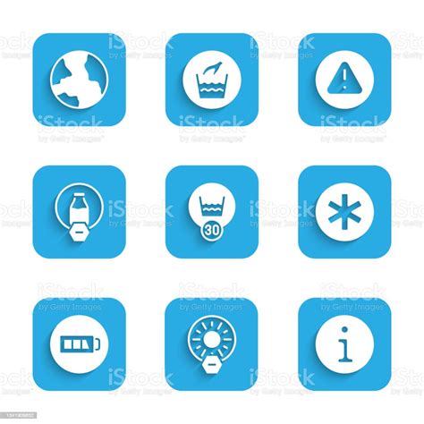 설정 온도 세척 직사광선 없음 정보 응급의 의료 기호 배터리 유당 무료 삼각형과 세계적인 아이콘에 느낌표 벡터 건강 진단에 대한 스톡 벡터 아트 및 기타 이미지 Istock