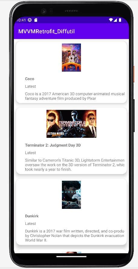 Github Hashinologymvvmretrofitdiffutil