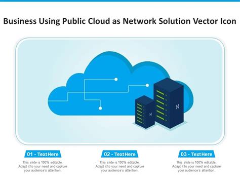 Business Using Public Cloud As Network Solution Vector Icon Ppt PowerPoint