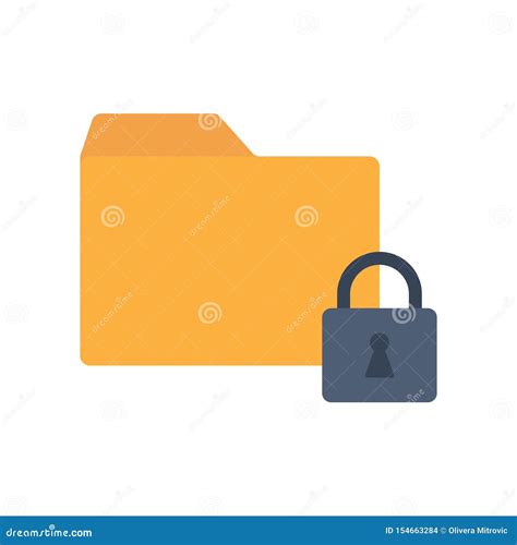 Locked Folder Icon Outline Vector File Lock 229829303