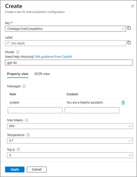 Konfigurasi Penyelesaian Obrolan Azure App Configuration Microsoft Learn
