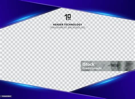 추상적인 기술 혁신 개념 메탈 릭 블루 레이저 선 헤더 중복 레이어 투명도 배경 디자인 형상 0명에 대한 스톡 벡터 아트 및 기타 이미지 Istock