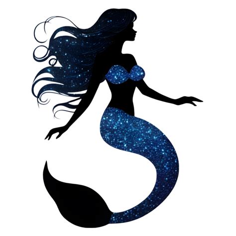 A Sparkling Colorful Mermaid Ai Generated 32322024 Png