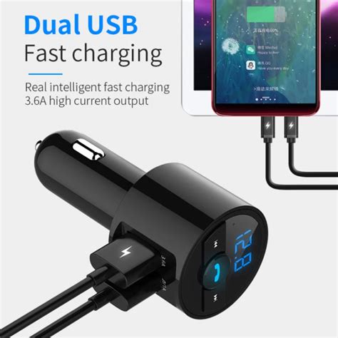 Dual USB Autolader Met Bluetooth Transmitter Handsfree FM Radio Stuff Enough Be