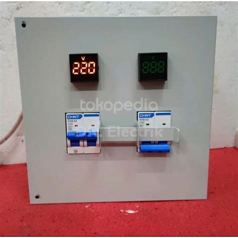 Jual Panel Interlock Switch PLN GENSET 2P Indicator Volt Shopee Indonesia